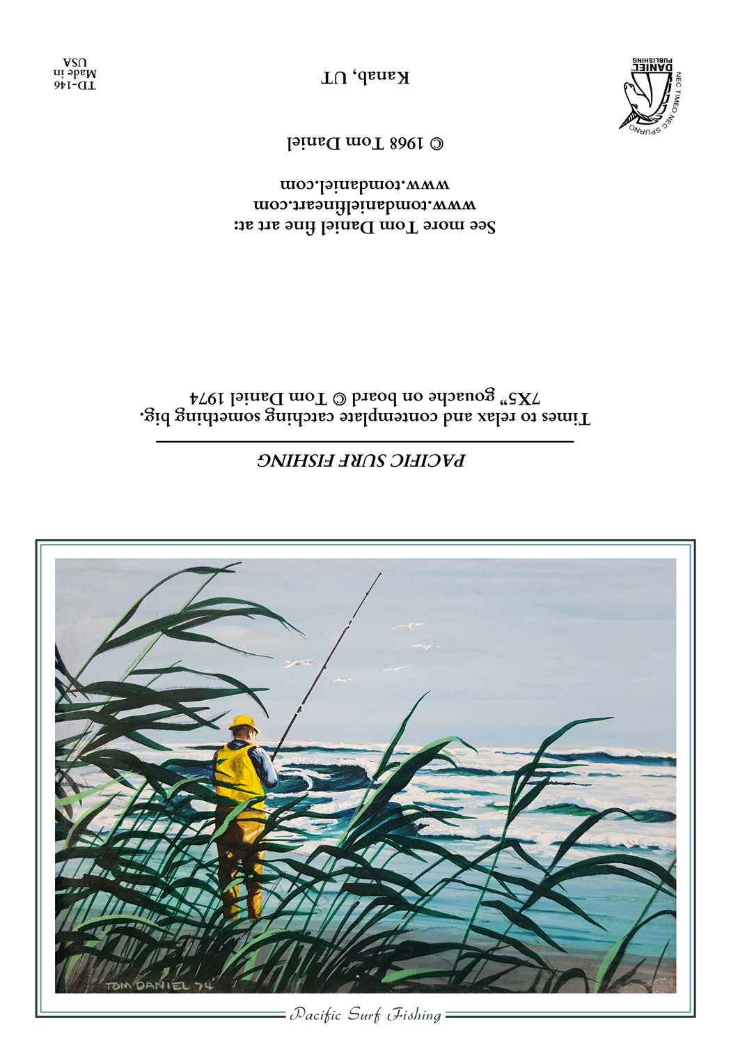 “Pacific Surf Fishing” © Note Card – Tom Daniel Fine Art